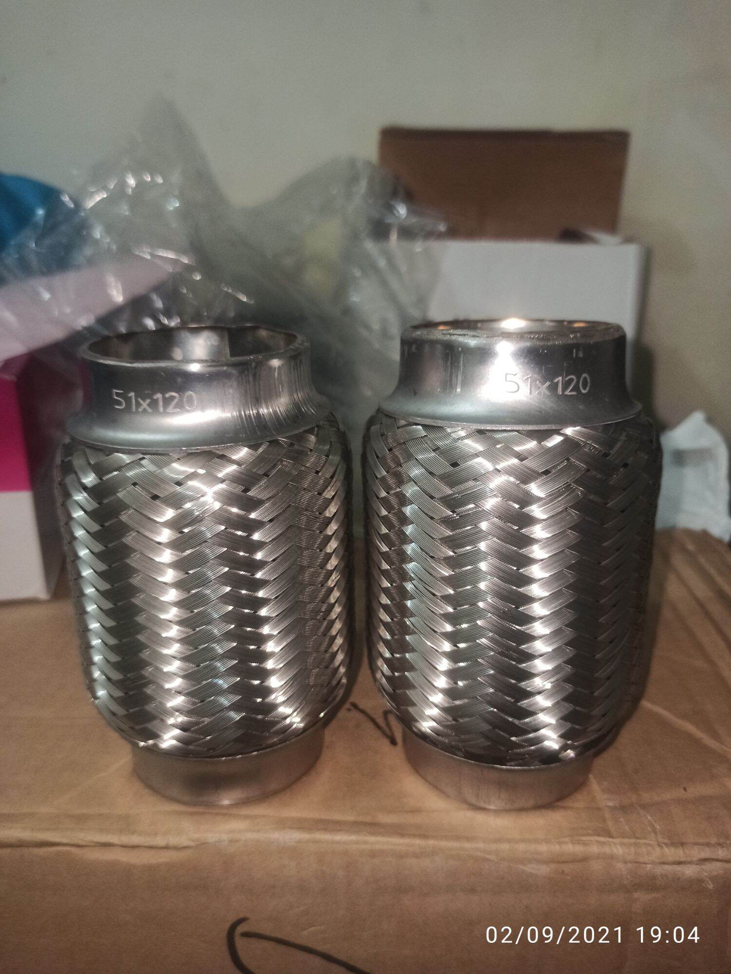 FLEXIBLE KNALPOT PENDEK PANTHER L300 UKURAN 5.1CM X 12CM ULIR RAPAT ...