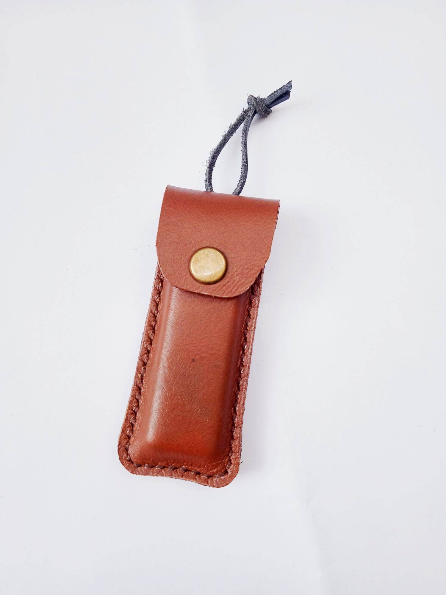 Gantungan kunci tempat bungkus flashdisk, korek gas dari kulit asli ...