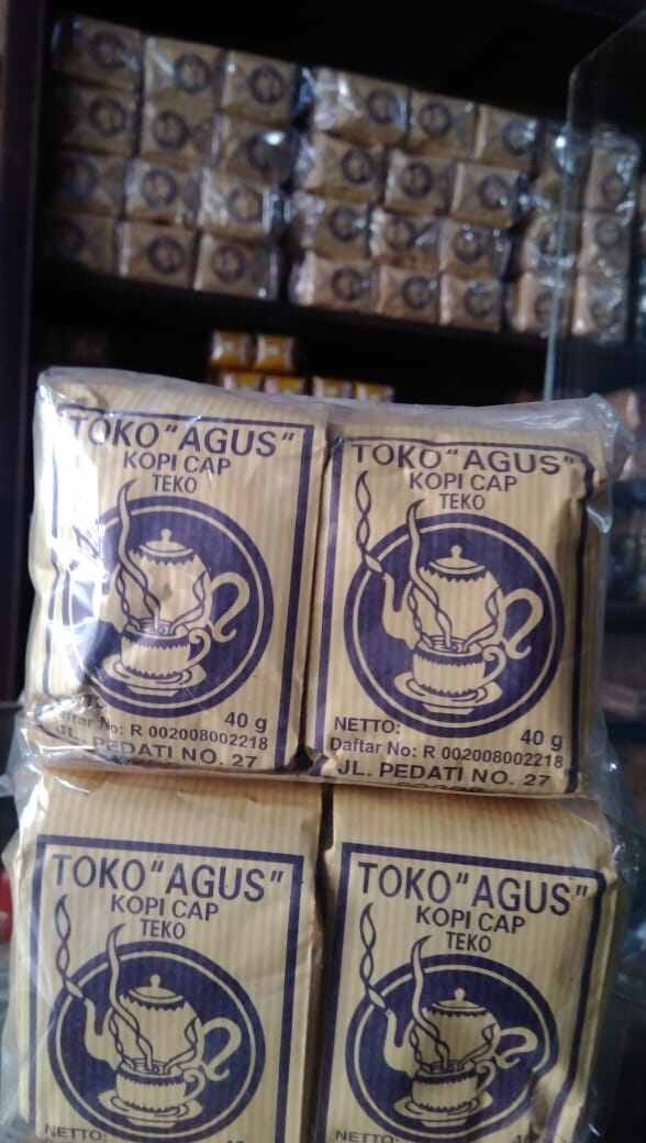 MINUMAN KOPI CAP TEKO TANPA GULA 40grx10pcs TOKO AGUS BOGOR | Lazada ...