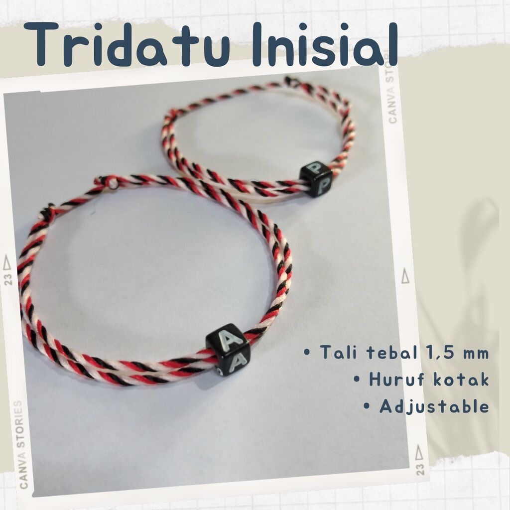 Gelang Tridatu Inisial Abjad Anak dan Dewasa Bali | Lazada Indonesia