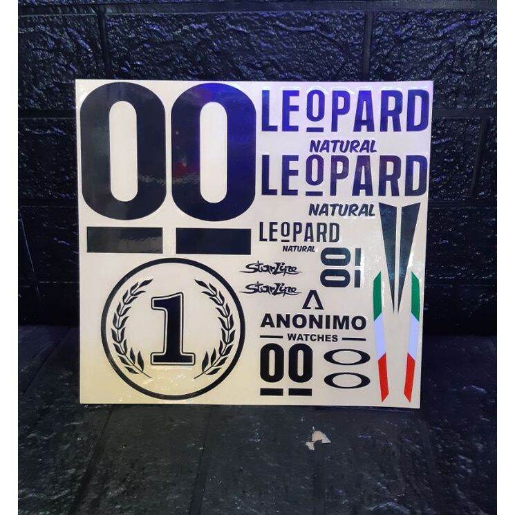 stiker helm leopard full set model cutting | Lazada Indonesia