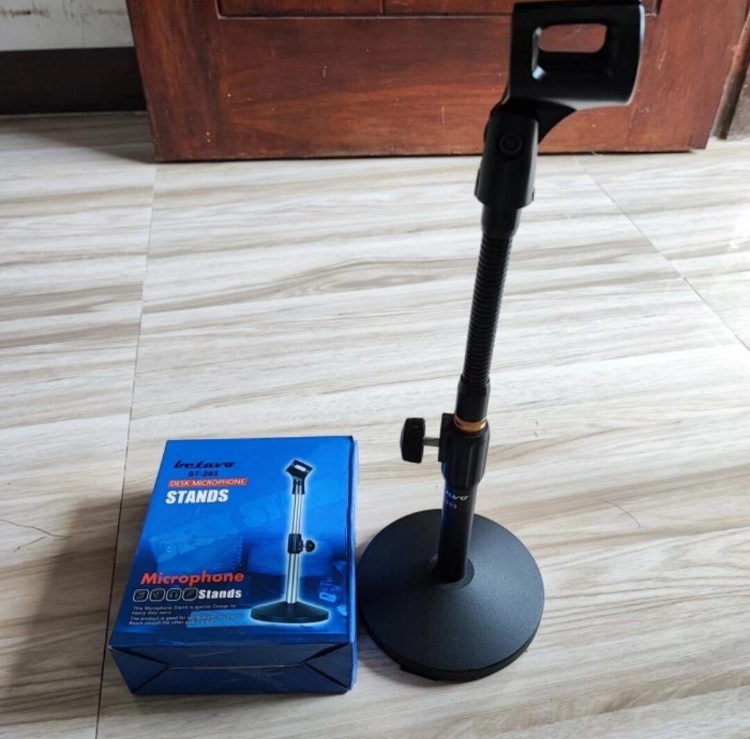 Stand Cagak Mic Pendek Tekuk Betavo ST-203 ST203 ST 203 Stand Mimbar ...