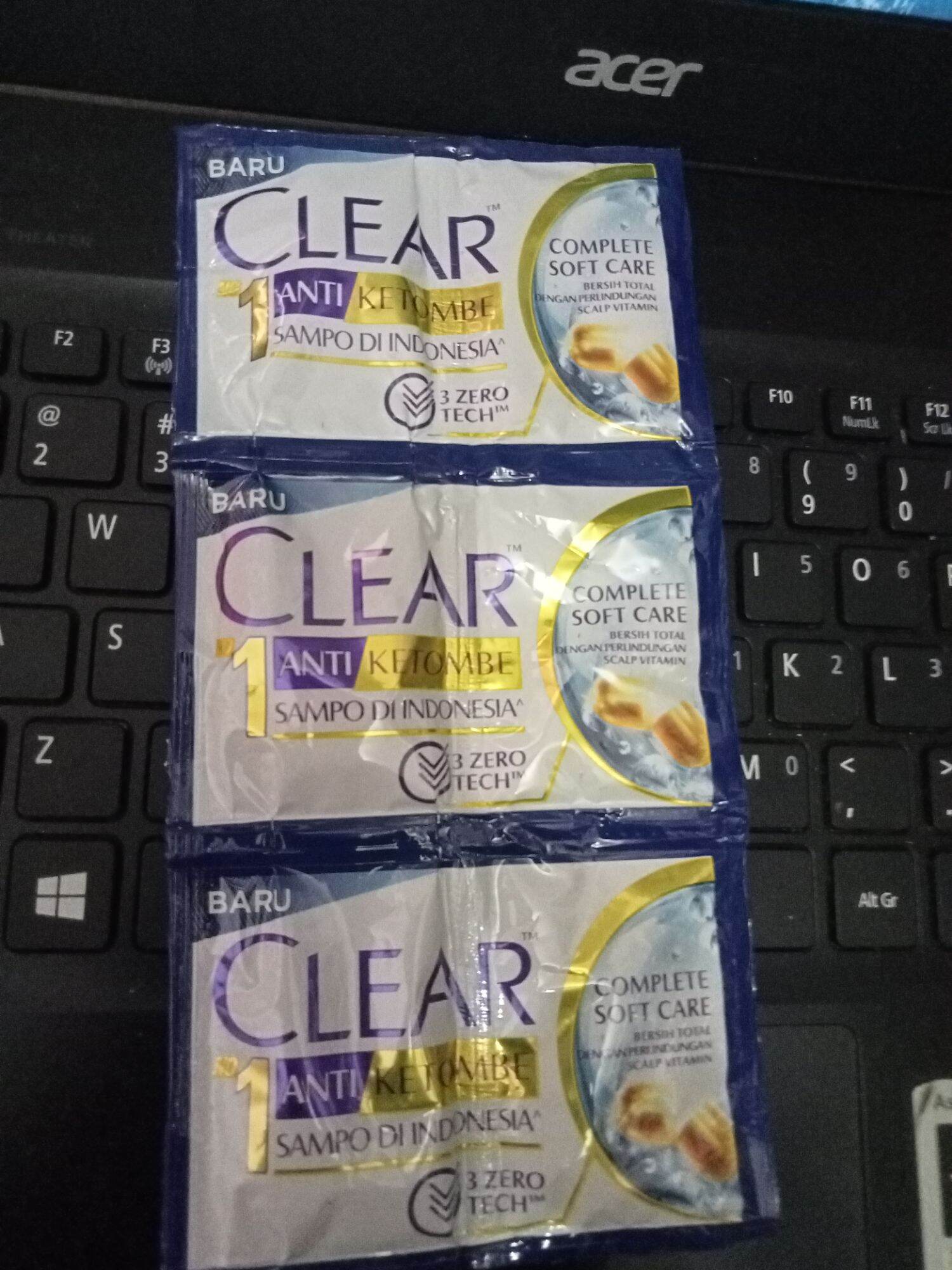 Shampo clear sachet isi 3 pcs | Lazada Indonesia