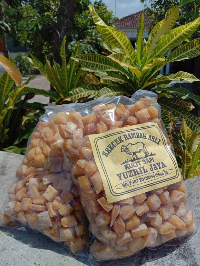 Krecek Krupuk Mentah - Rambak Kulit Sapi Kotak Dorodok 250 Gram ...