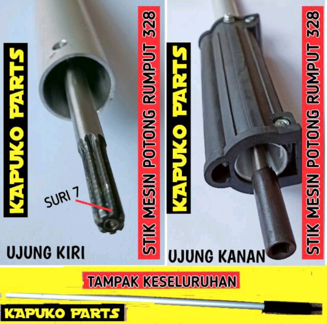 328 STIK PIPA ALUMINIUM ASSY BINTANG 7 UNTUK MESUN POTONG RUMPUT 2TAK ...