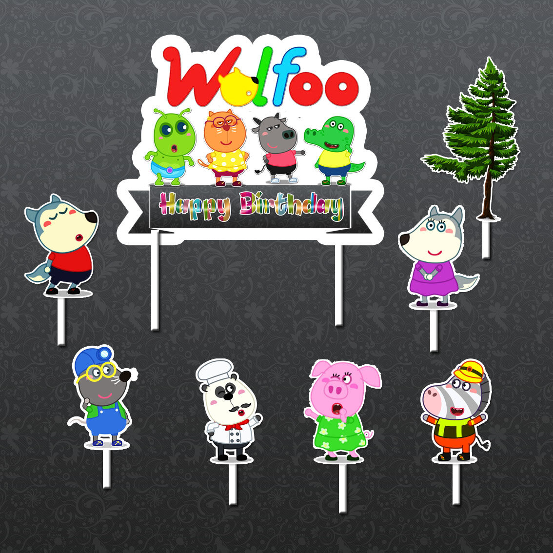 Cake Topper wolfoo happy birthday | Lazada Indonesia
