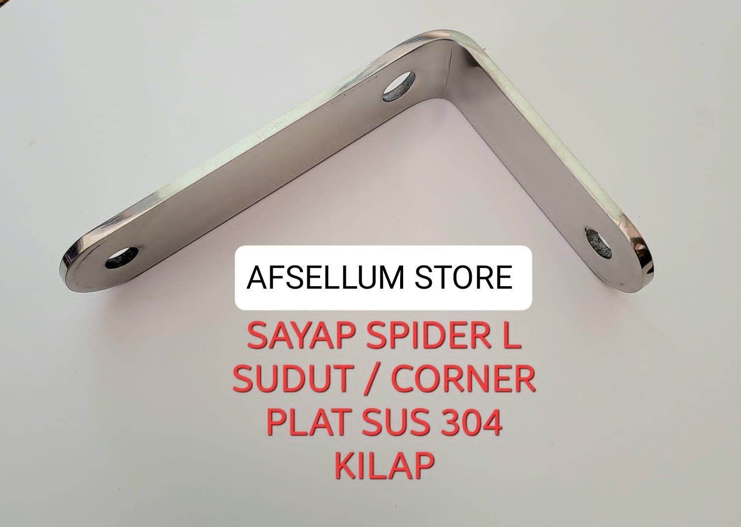 PLAT L SAYAP SPIDER SUDUT CORNER STAINLESS STEEL SUS 304 | Lazada Indonesia
