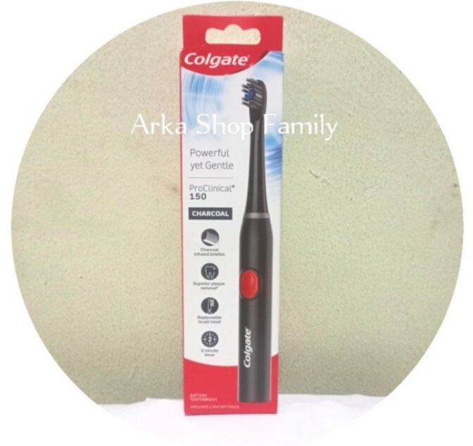 COLGATE Alat Sikat Gigi Elektrik ProClinical B150 Charcoal | Lazada ...