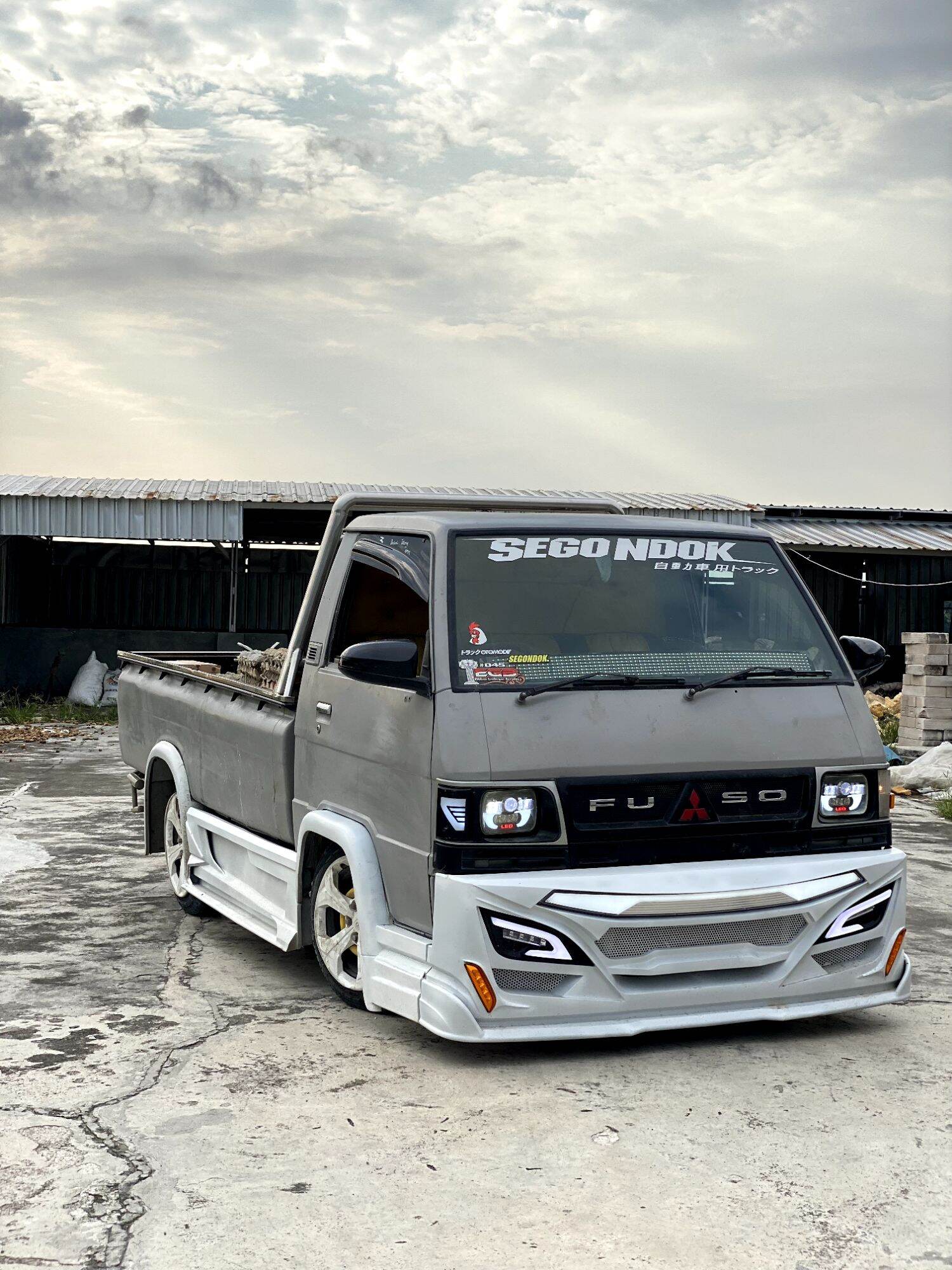 1set kanan kiri Pengamam Samping Ram blok plat besi Pickup L300 euro 2 euro 4 bak elsapek ...