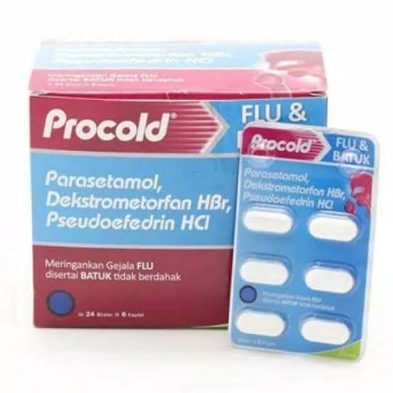 Procold flu dan batuk box isi 24 strip | Lazada Indonesia