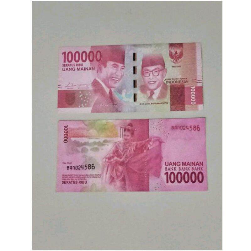 100 Lembar Uang Mainan Anak Uang Mahar Uang Buat Buket Harga Per 100 ...