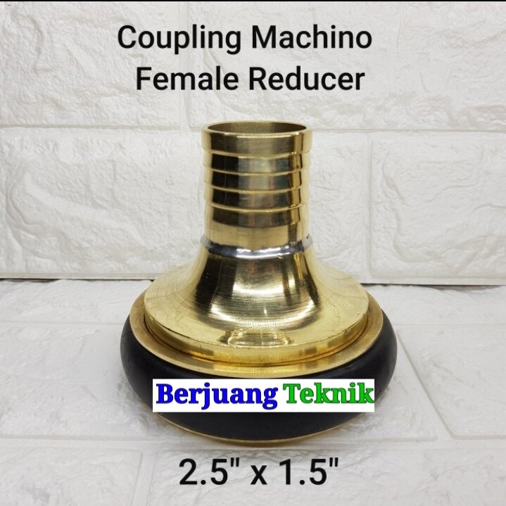 2,5 x 1,5 Inch Reducer Coupling Selang Pemadam Kuningan Machino Female ...