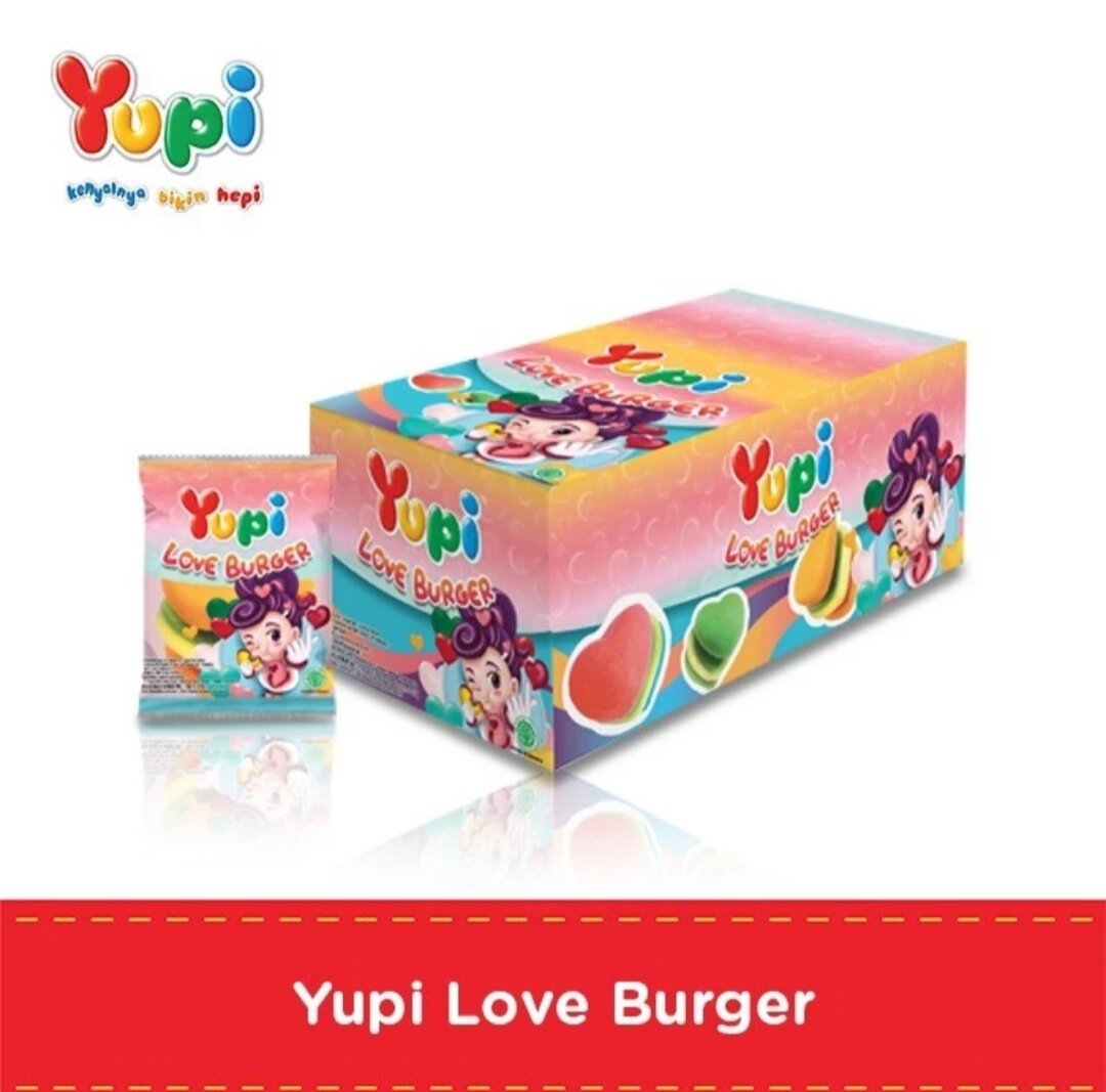 Yupi Love Burger Box isi 12 pcs | Lazada Indonesia