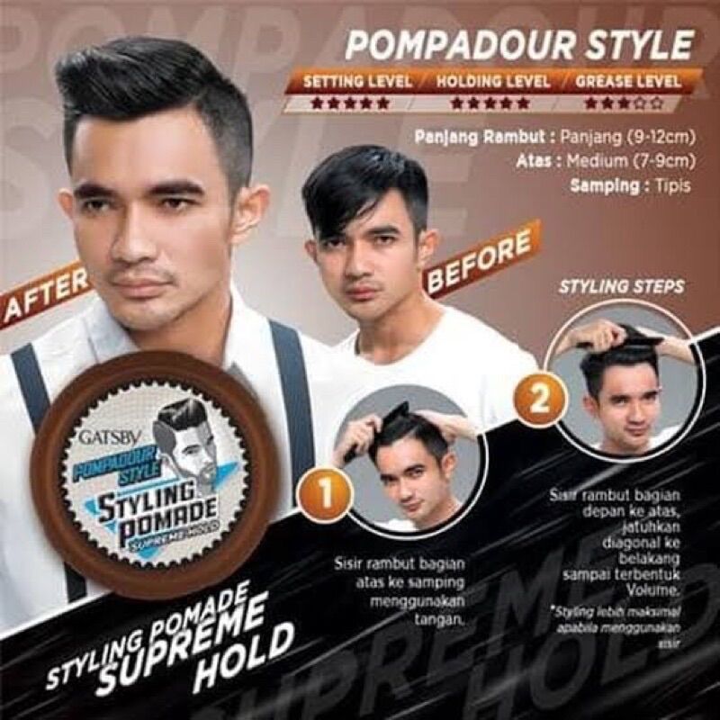 Gatsby Styling Pomade 75Gr / Pomade Gatsby / Minyak Gatsby | Lazada ...