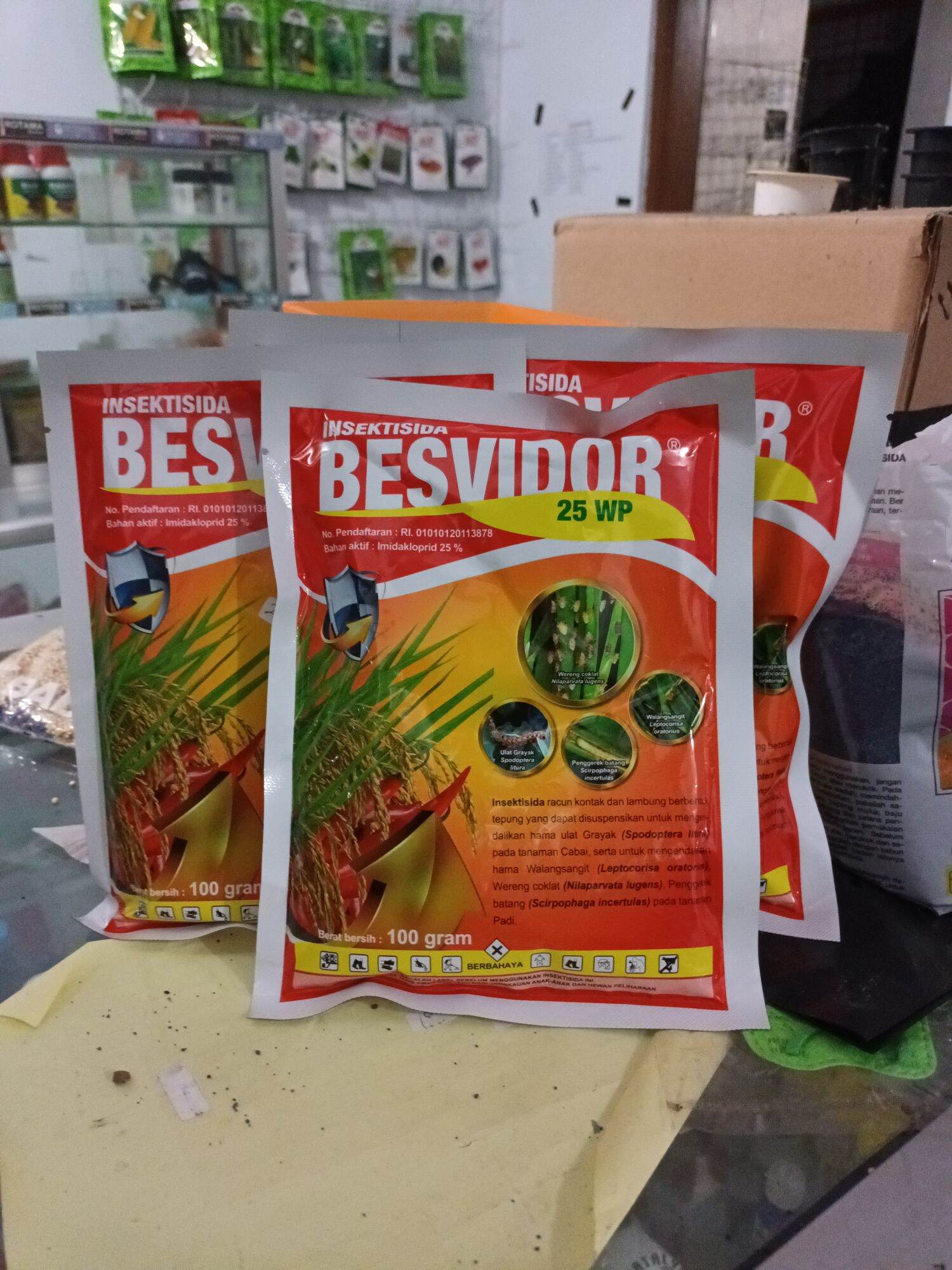 pengendali hama Insektisida BESVIDOR 25 WP 100 GR | Lazada Indonesia