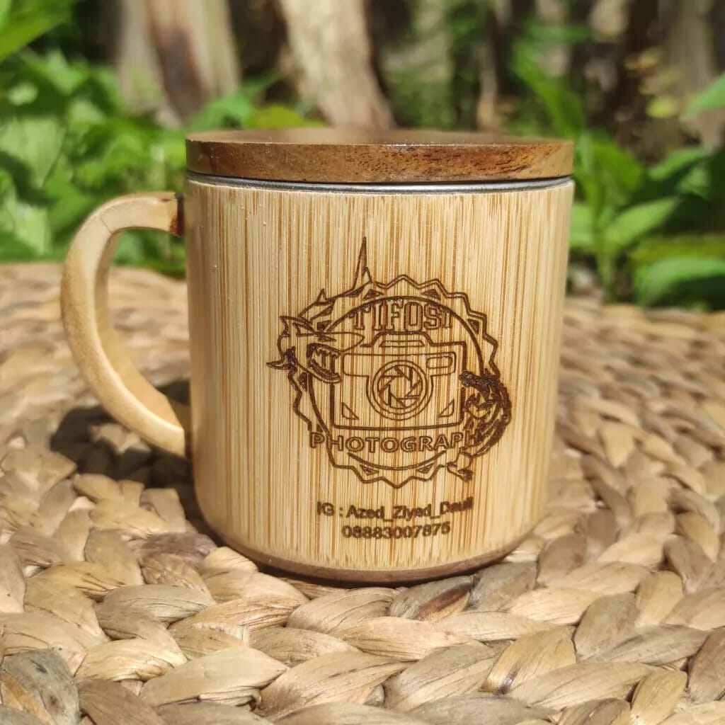 Gelas cangkir bambu stainless | Lazada Indonesia