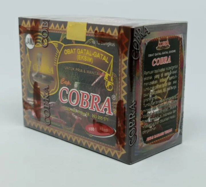 JAMU SERBUK COBRA GATAL EKSIM ALERGI KURAP ASLI ORIGINAL ISI 12 SACHET Ramuan Tradisional Obat ...