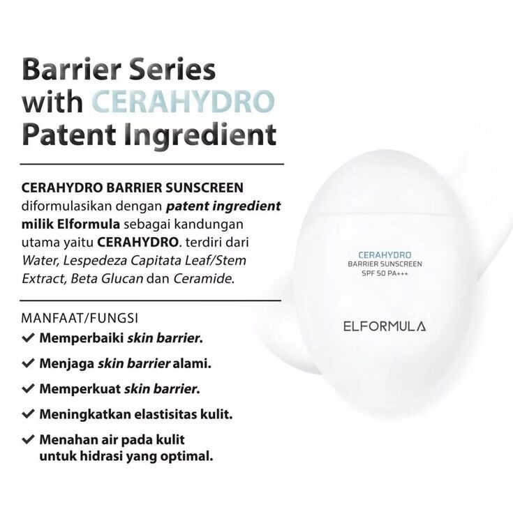 ELFORMULA CERAHYDRO Barrier Essence Serum Moisture Gel Sunscreen ...