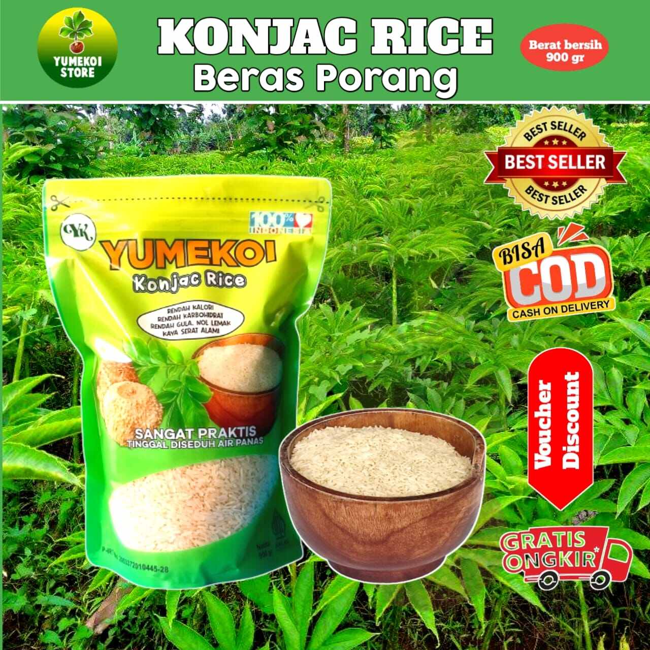 Beras Porang YUMEKOi kemasan 900gr | Lazada Indonesia Beras Porang YUMEKOi kemasan 900gr | Lazada Indonesia