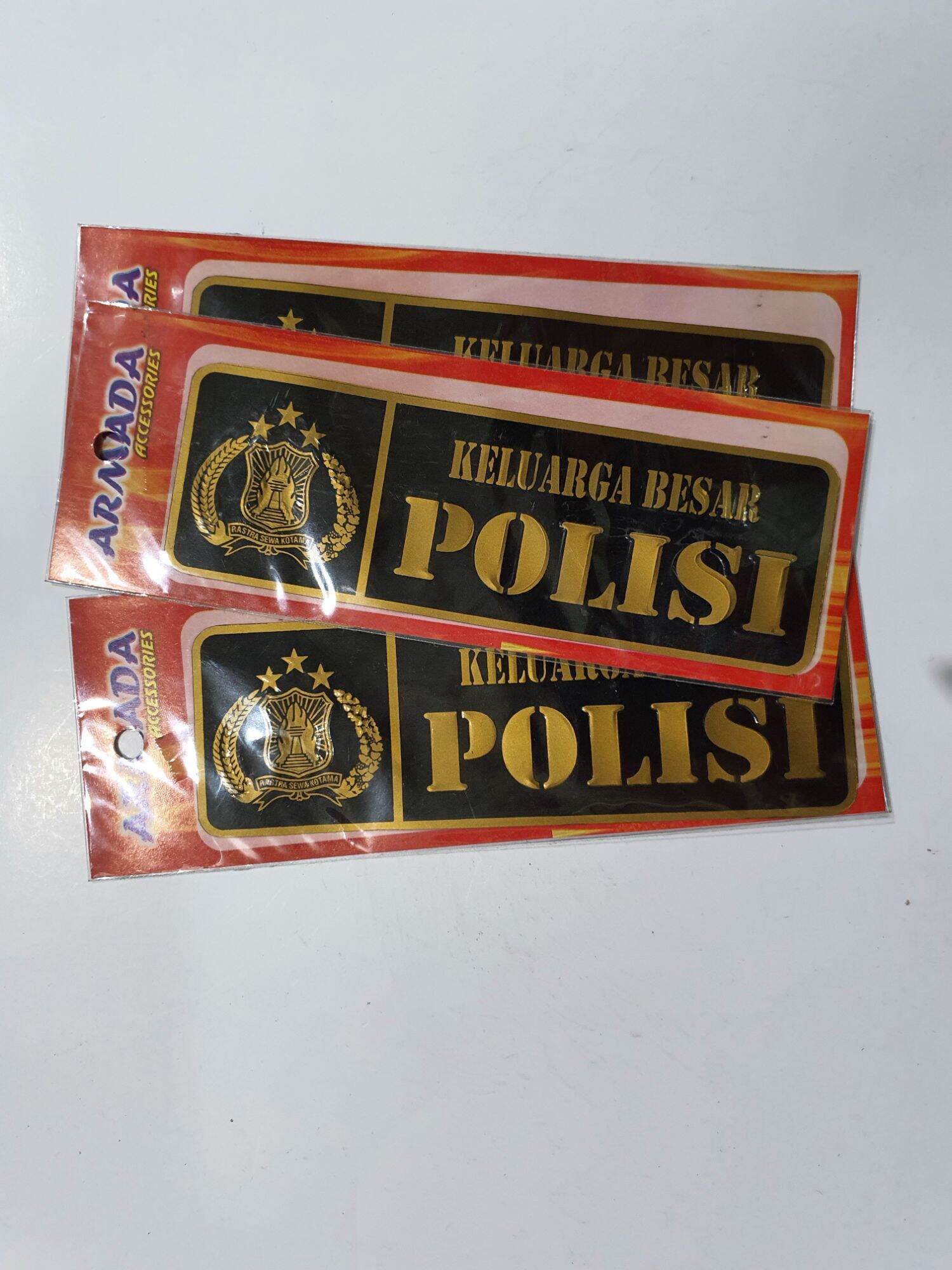 Stiker PVC Panjang Keluarga Besar POLISI | Stiker PVC Kilap Panjang ...
