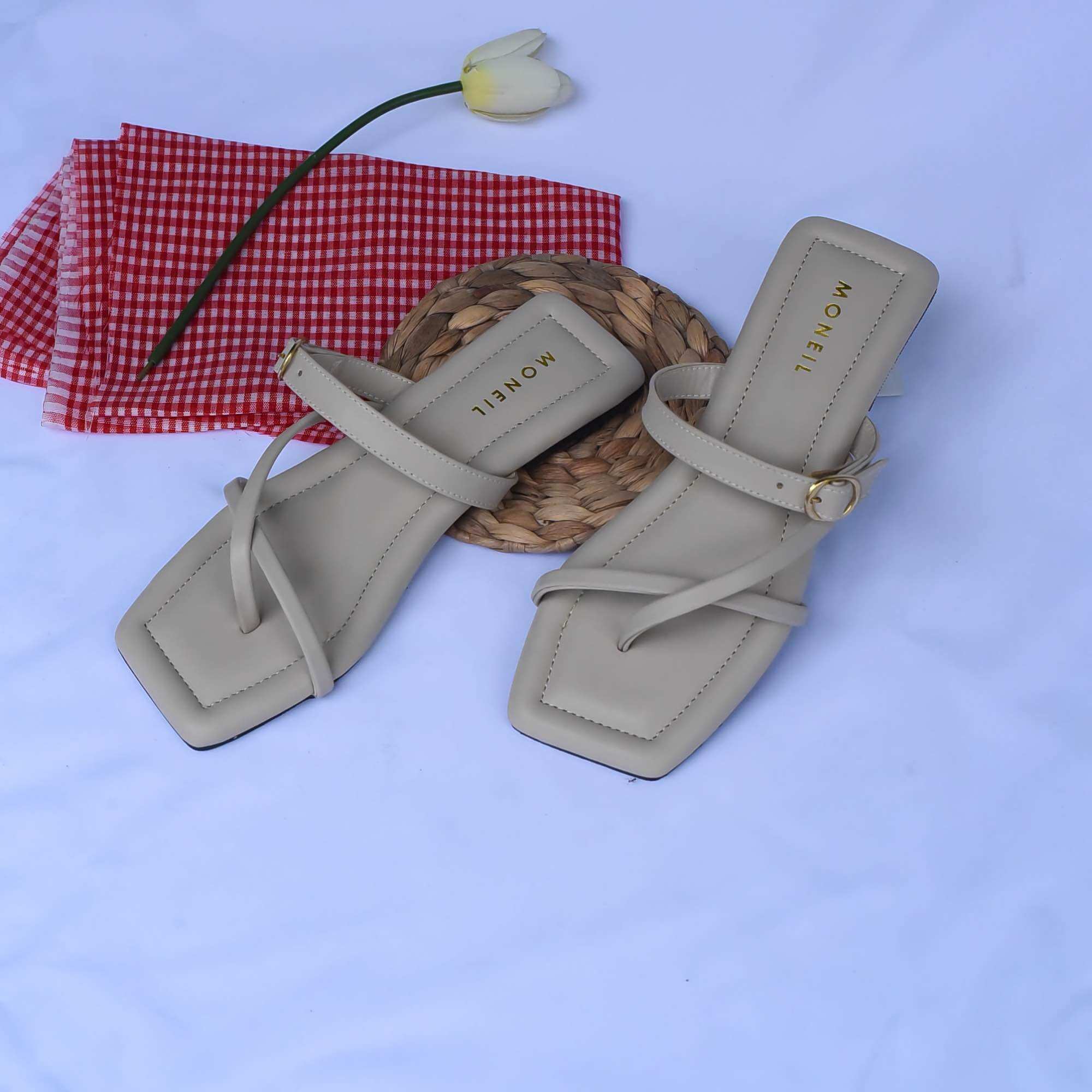 Navisa Flat by Moneil Collection - sandal teplek wanita gesper | Lazada ...