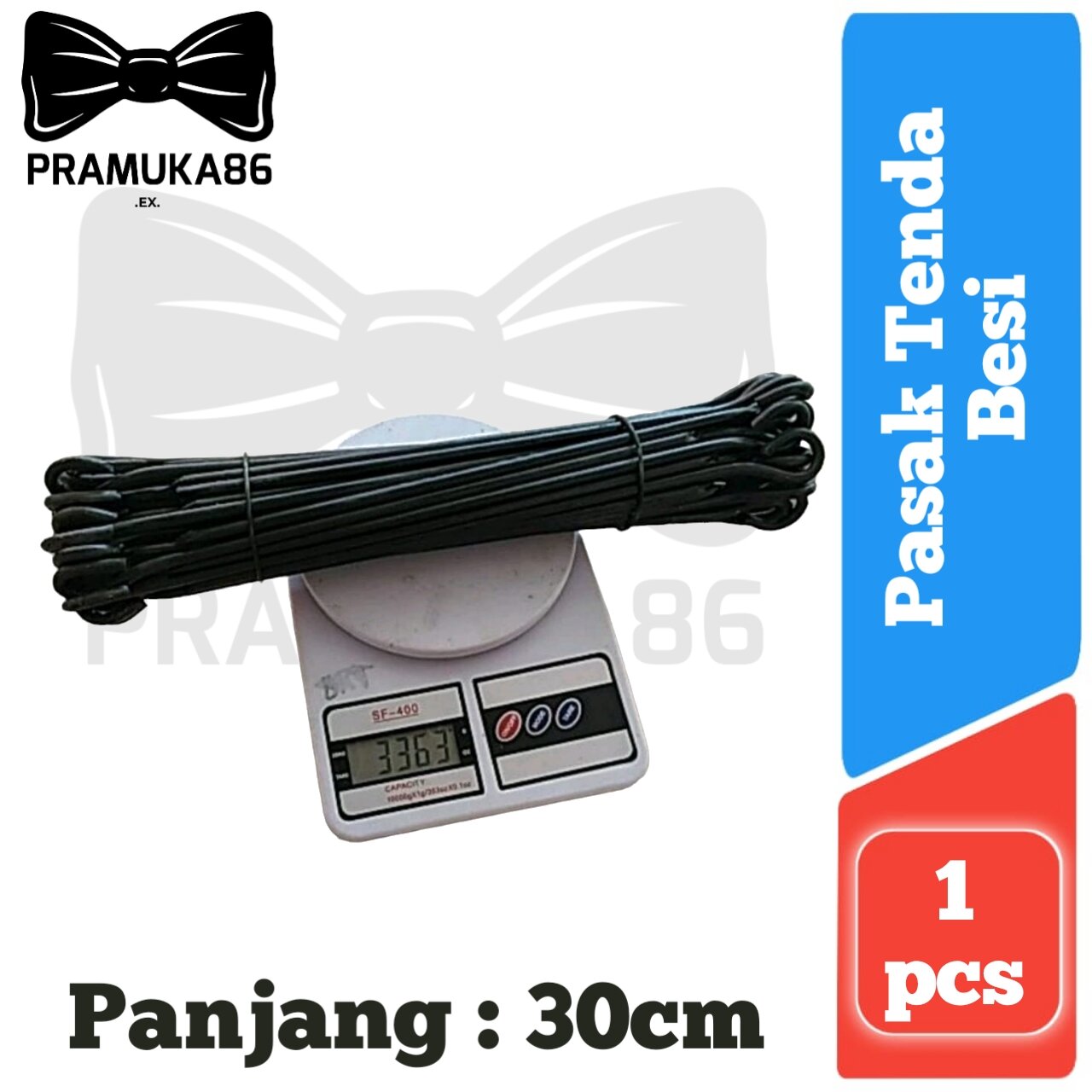 Pasak Patok Tenda Besi Panjang 30cm - Pancang Tenda Bahan Besi sudah Di ...