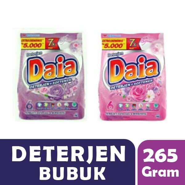 Daia Bubuk Sabun Cuci Baju 250 G-DAIA DETERJEN BUBUK 252 GRAM-DAIA ...