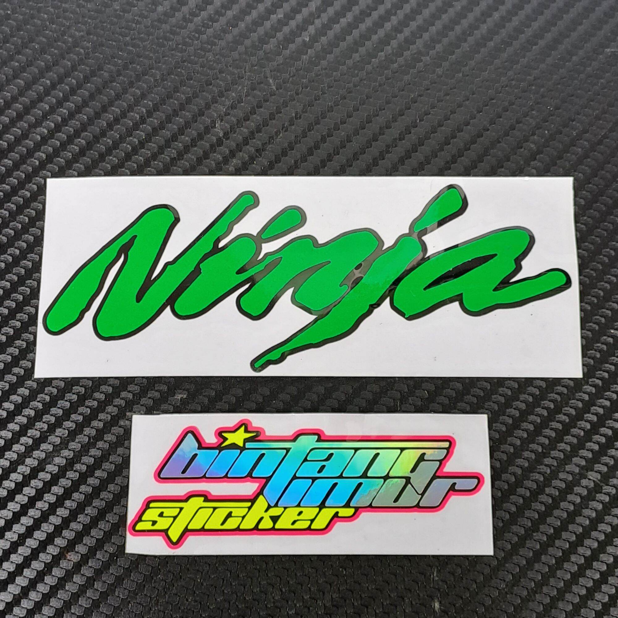 STICKER STIKER TULISAN NINJA CUTTING | Lazada Indonesia