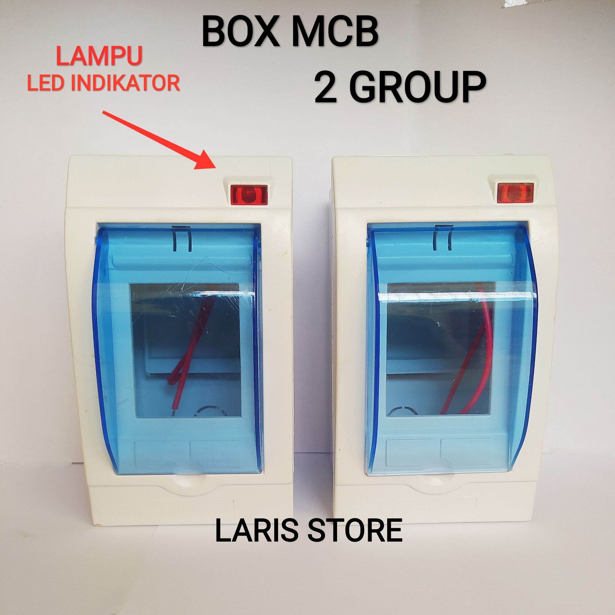 Box Tempat MCB 2 Group + Tutup Indikator LED Berkualitas / Box 2 Grup ...