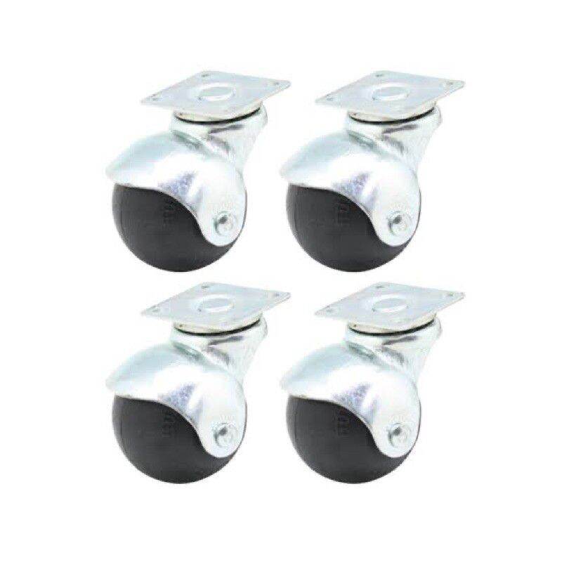 Roda Casters 2 inch Bulat / Roda Kursi / Roda Lemari Aluminium | Lazada ...
