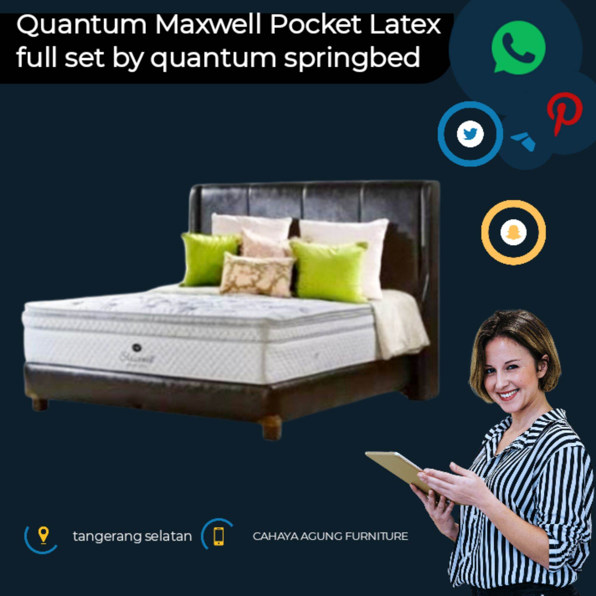 Quantum Maxwell Pocket Latex full set by quantum springbed | Lazada ...