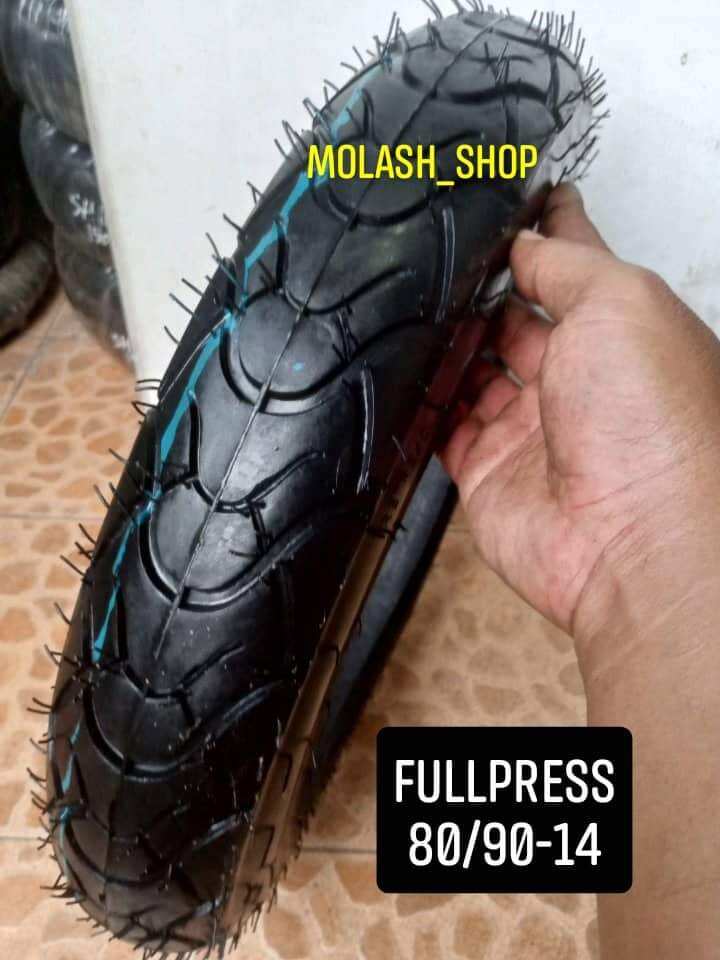 BAN RING 14 FULLPRESS VULKANISIR UKURAN 80/90-14 PRODUKSI LOKAL ...