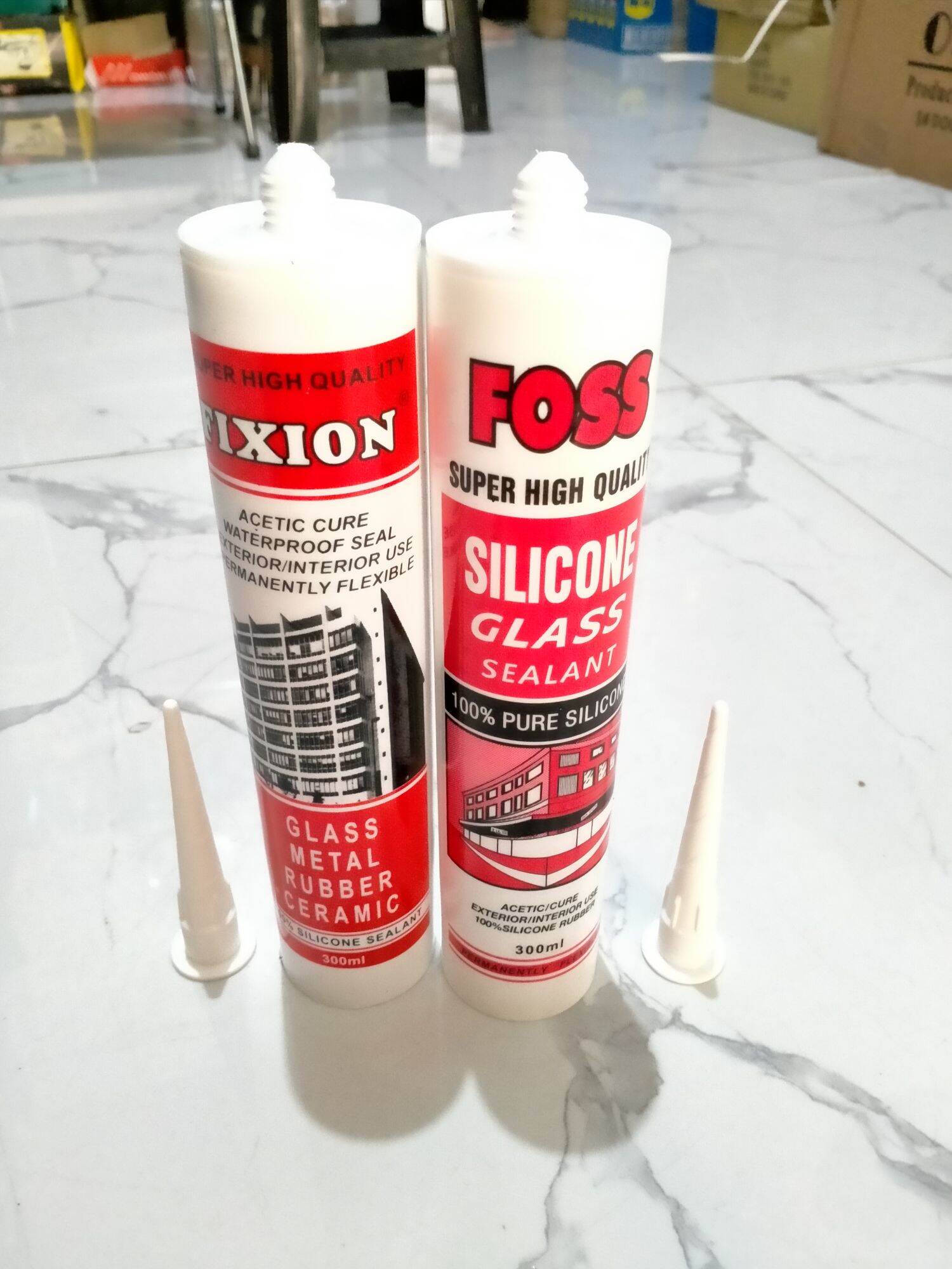 lem kaca tabung putih silicone sealant putih | Lazada Indonesia