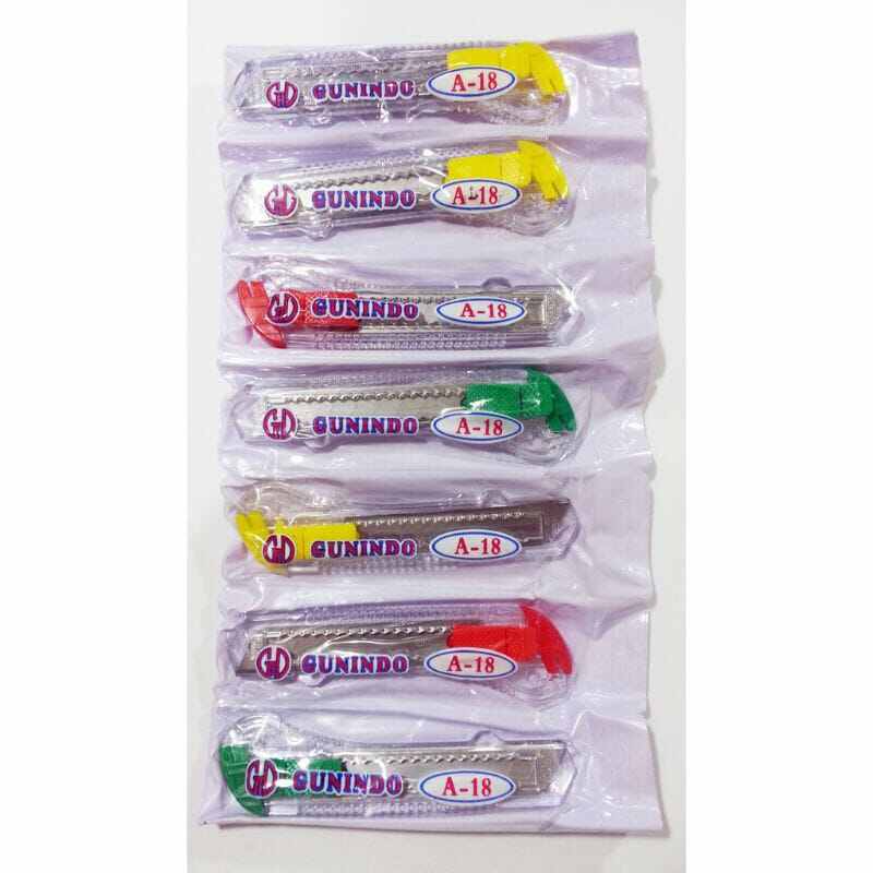 Cutter besar gunindo A18 ( isi 12 pcs ) | Lazada Indonesia