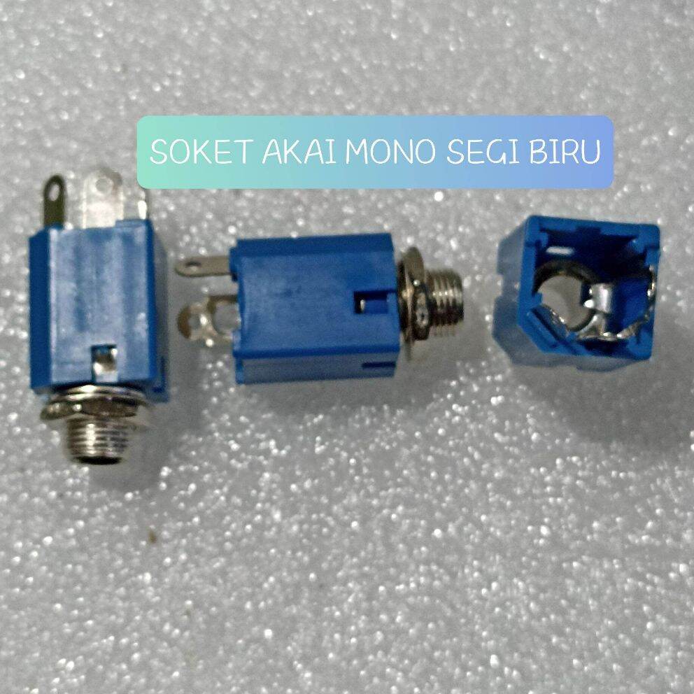 1BUAH SOKET AKAI MONO SEGI BIRU SOCKET AKAI BIRU | Lazada Indonesia