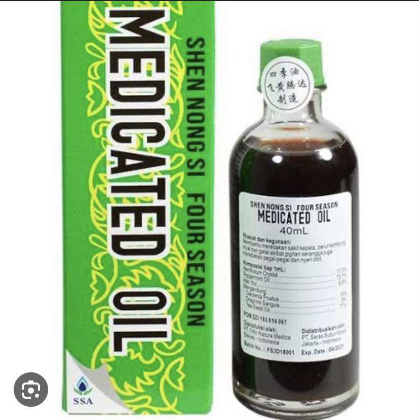 Medicated oil 40 ml | Lazada Indonesia