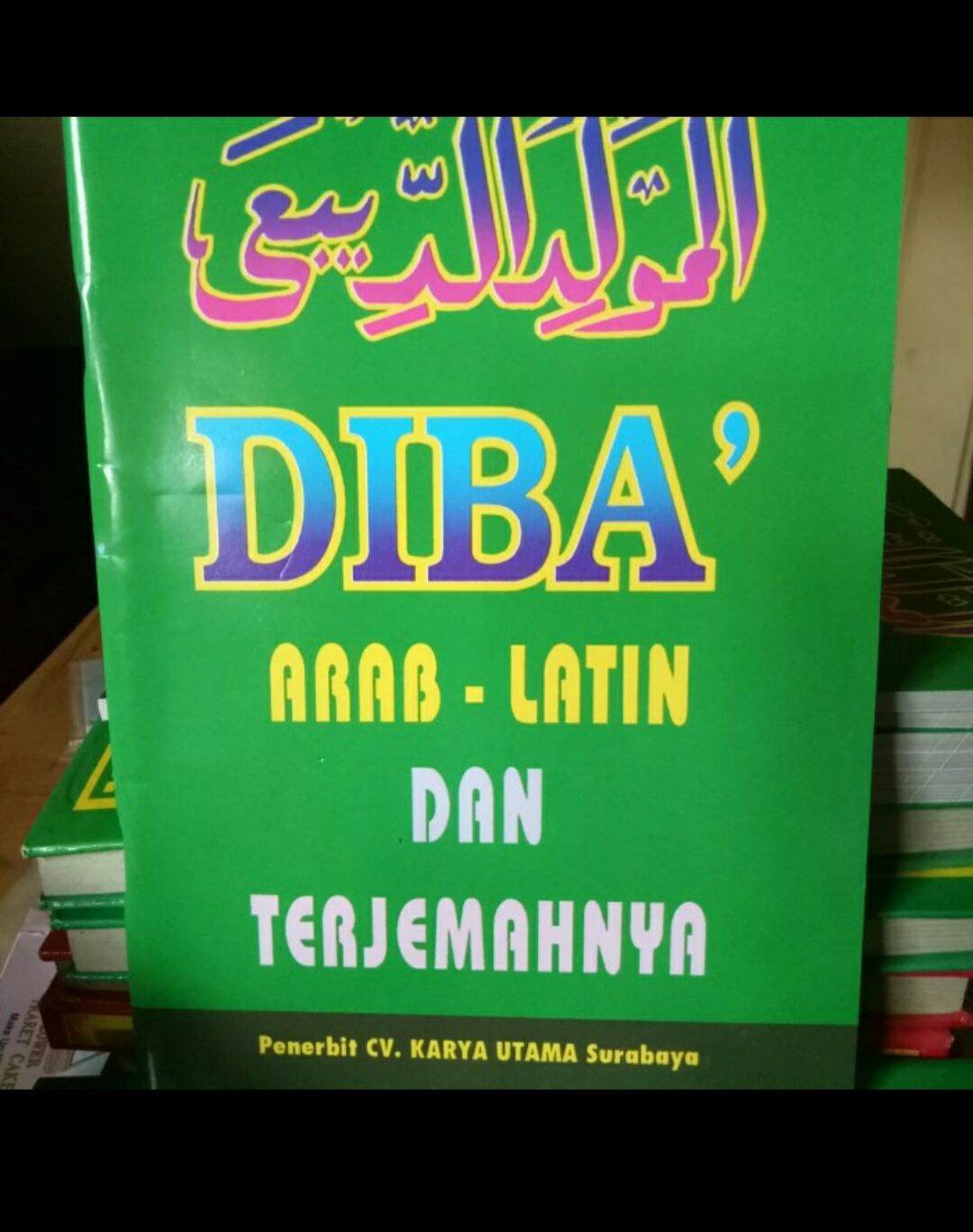 Buku terjemah Dibak Arab Latin dan Terjemah Maulid diba | Lazada Indonesia
