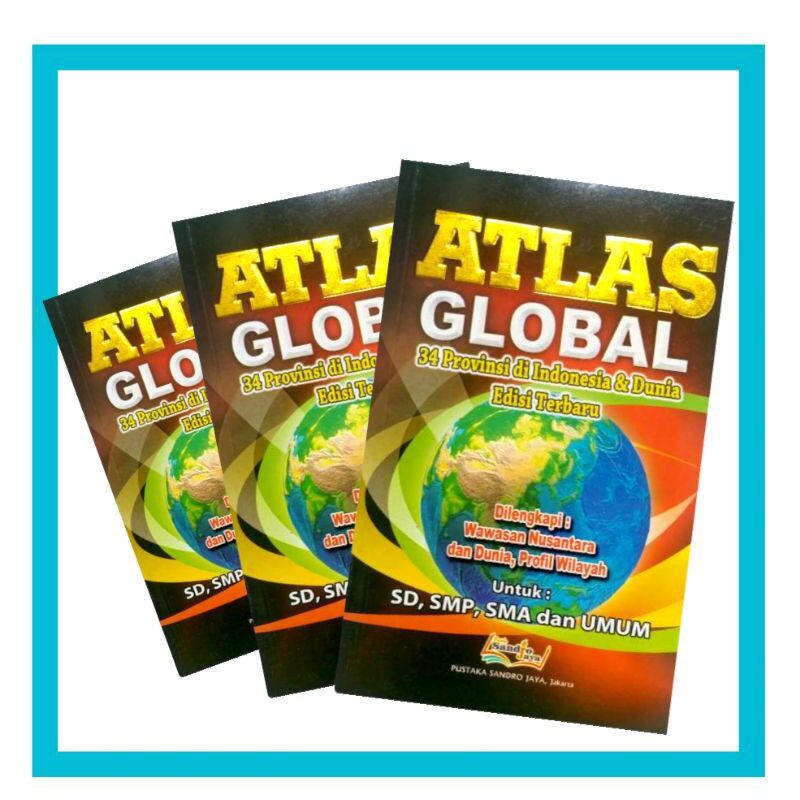 Atlas Global Ukuran Besar- Untuk SD, SMP, SMA, dan Umum | Lazada Indonesia