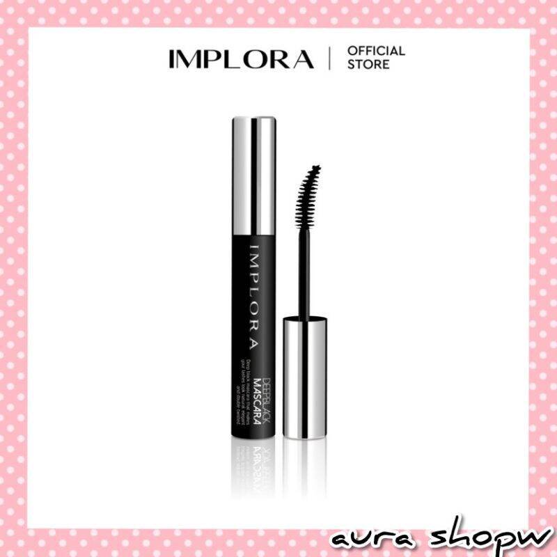 (COD) IMPLORA MASCARA & EYELINER DEEP BLACK WATERPROOF LONG LASTING ...