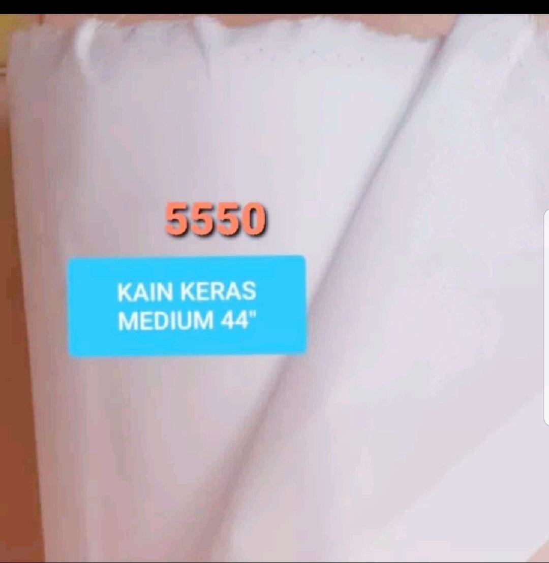 KAIN KERAS 5550 HITAM & PUTIH MEDIUM LEBAR 110CM/44" HARGA PER METER | Lazada Indonesia