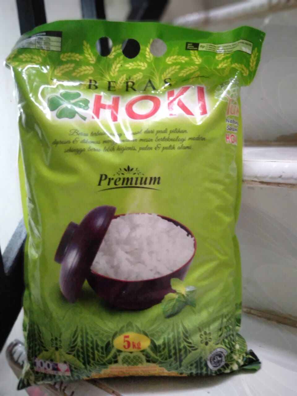 BERAS MEREK HOKI ( cap topikoki) 5kg murah | Lazada Indonesia