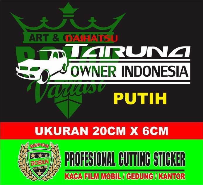 Cutting sticker Mobil Taruna sticker daihatsu taruna | Lazada Indonesia