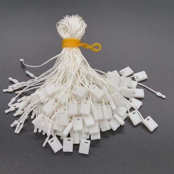 Tali Gantungan Label Hangtag Benang Nilon Putih 100 Biji | Lazada Indonesia