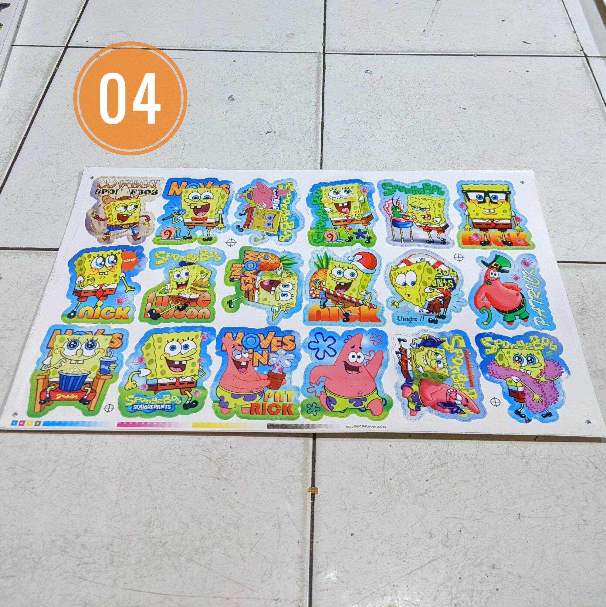 stiker lembaran 43cmX26.5cm bisa potong sendiri - sticker kotakan ...