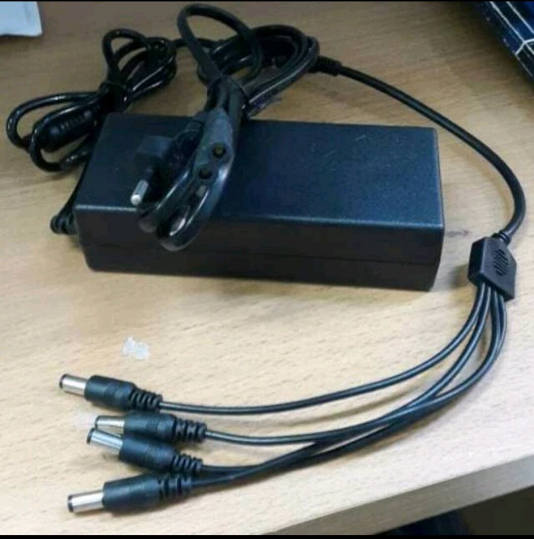 Adaptor 12v 5A murni buat cctv / power supply cvtv cabang 4 cumi ...