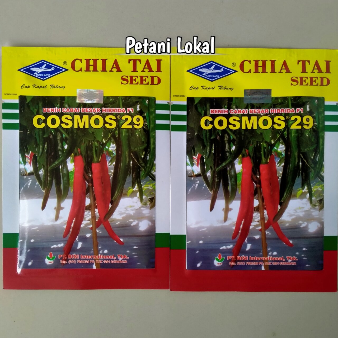 Benih Cabe Merah Besar Cabai Keriting Cosmos 29 Hibrida F1 Cap kapal Terbang | Lazada Indonesia