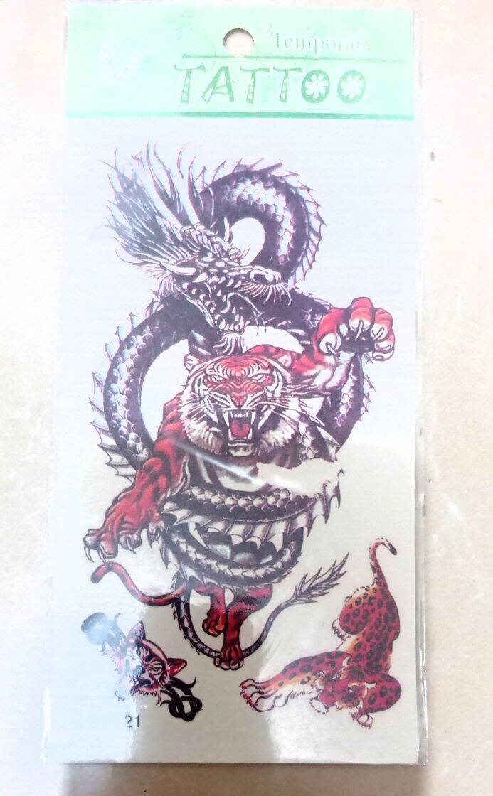 stiker tato gambar macan yg sedang virall | Lazada Indonesia