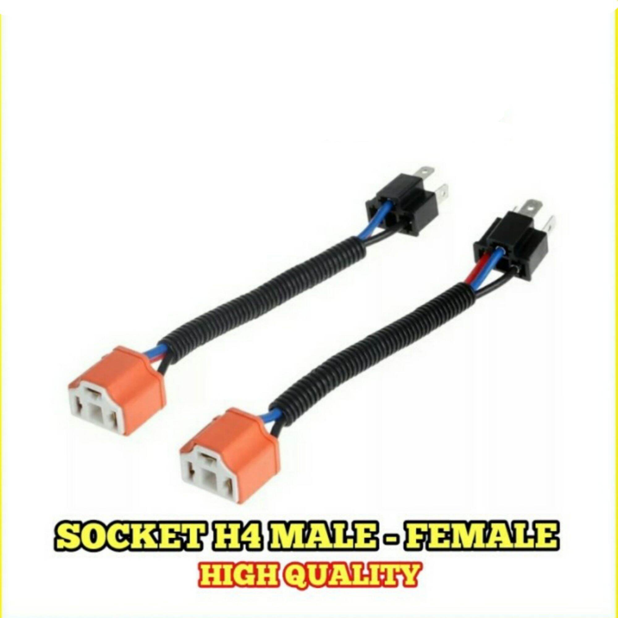 SOCKET H4 KERAMIK MALE FEMALE - KABEL 2MM - HARGA SATUAN | Lazada Indonesia