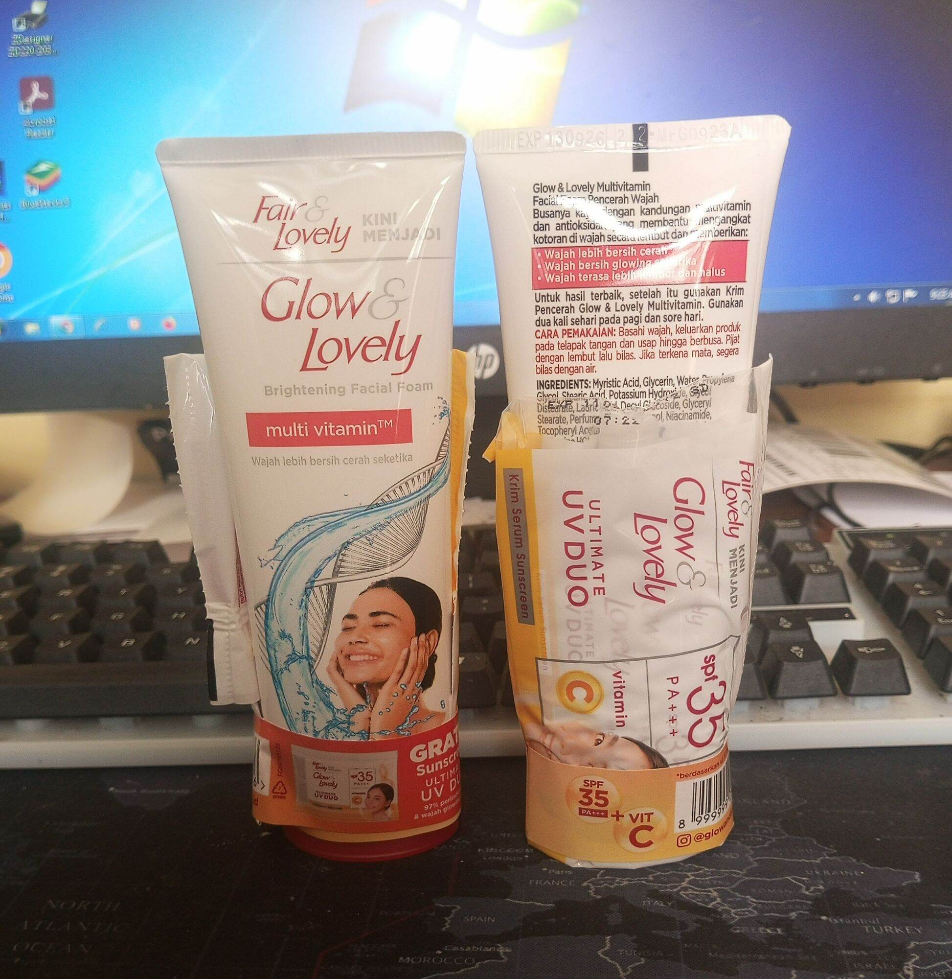 GLOW & LOVELY 100gr / Fair & Lovely Facial Foam 100gr / Glow & Lovely ...