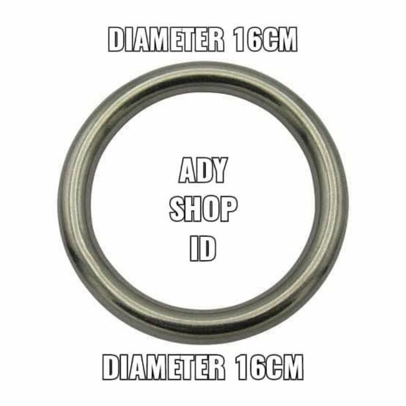 Donat ring gelang stainless diameter 16cm, ukuran pipa stainless ⅝ & ¾ ...